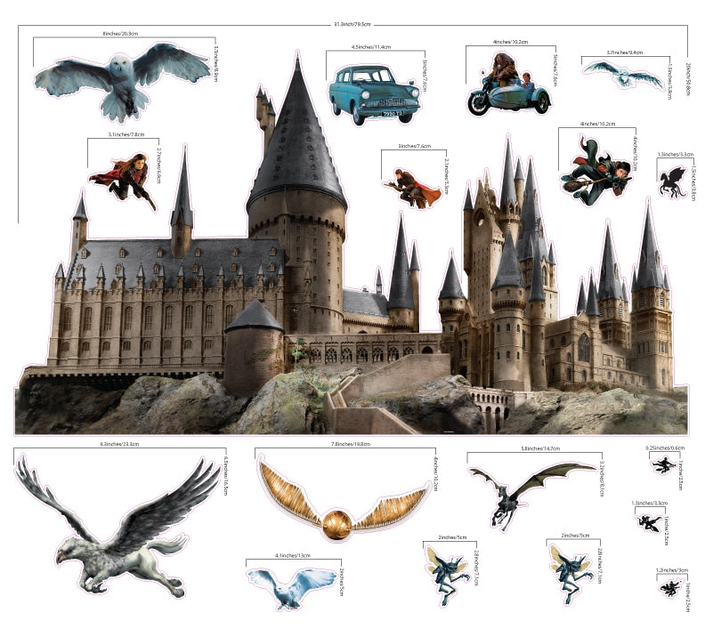 Harry Potter Hogwarts Castle Window Clings – ConQuestJournals