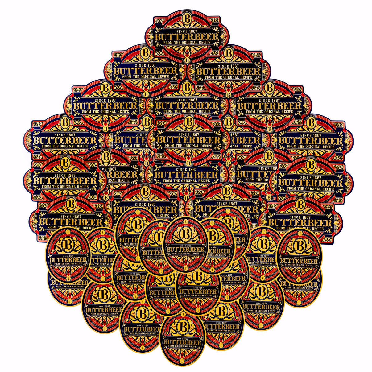 Harry Potter Butterbeer Label Decals (40-Pack) – ConQuestJournals