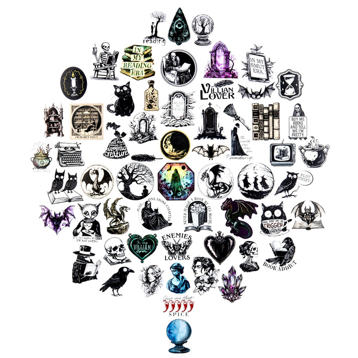 Waiting for the Night Gothic-Inspired Bookish Decal Stickers ...