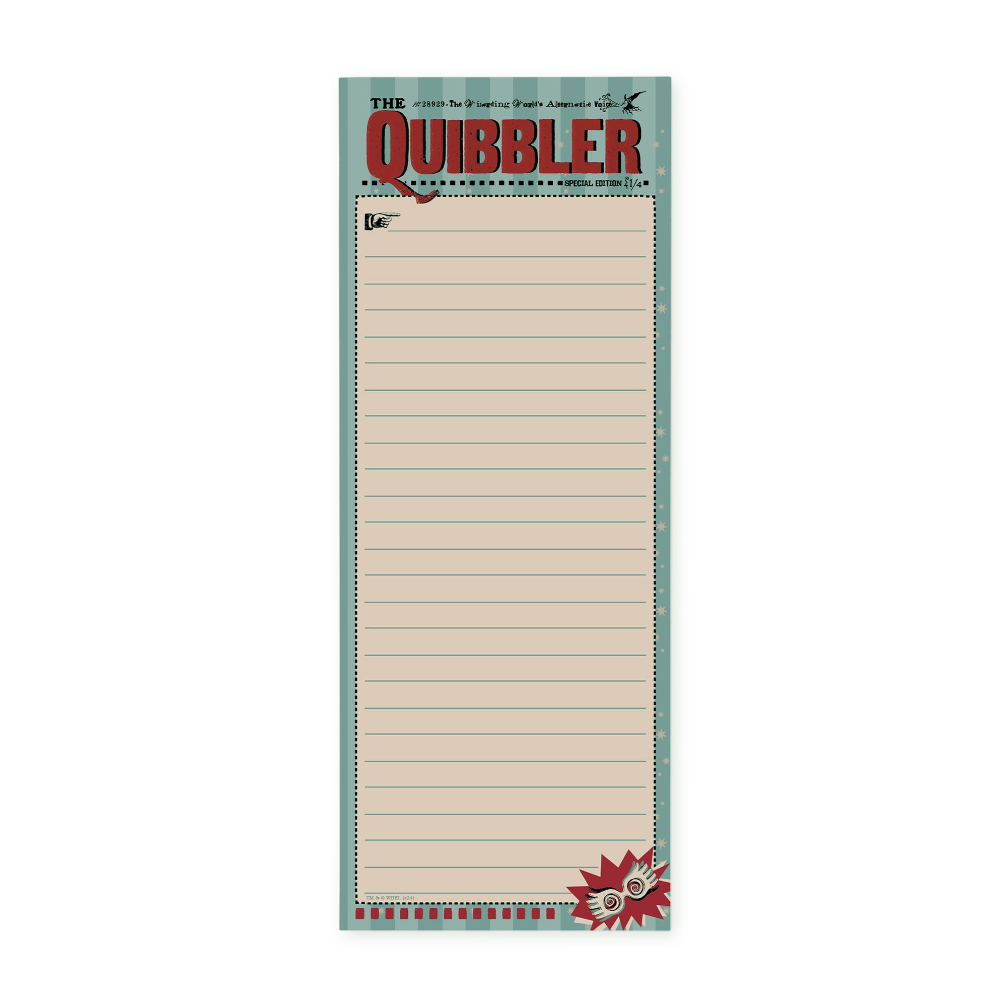 Harry Potter The Quibbler List Notepad – ConQuestJournals