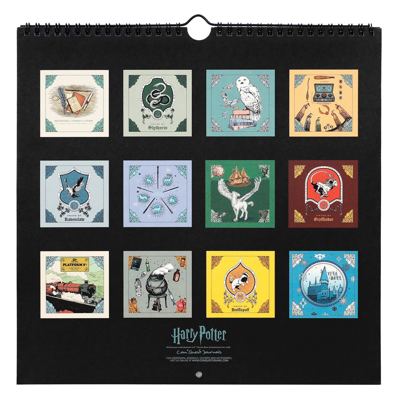 Harry Potter Enchanted Days 2026 Spiral Wall Calendar – ConQuestJournals